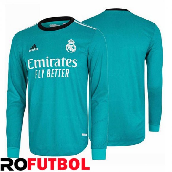 Hacer Tercera Camiseta Real Madrid Manga Larga 2021/2022 Baratas